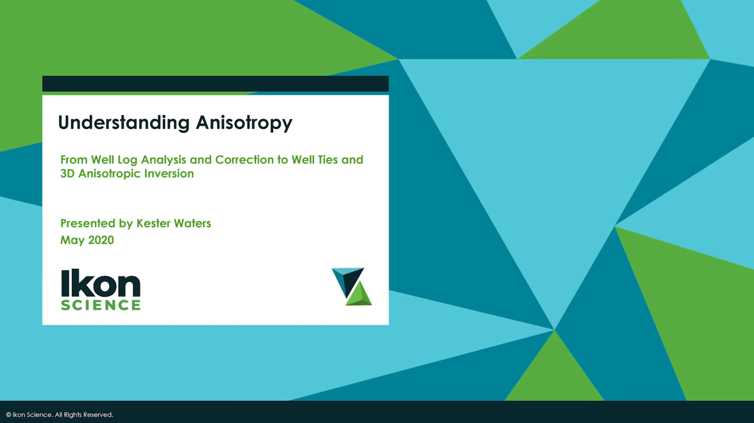 Understanding Elastic Anisotropy - Ikon Science